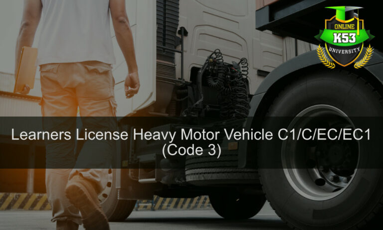 Online k53 - Pass your learners the first time!